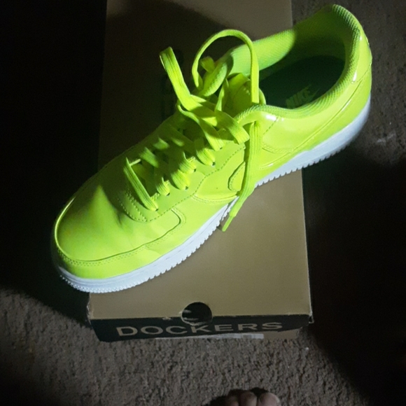 Nike | Shoes | Nike Neon Air Force Ones | Poshmark